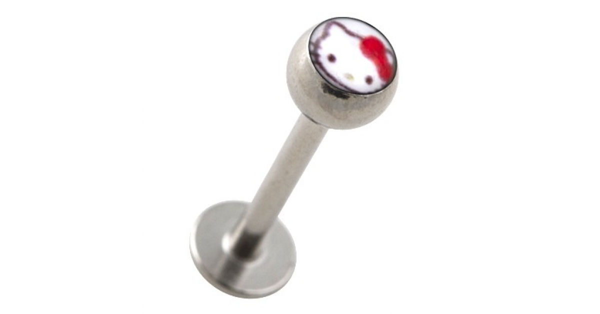 Piercing Stud Labio / Labret Hello Kitty en VotrePiercing