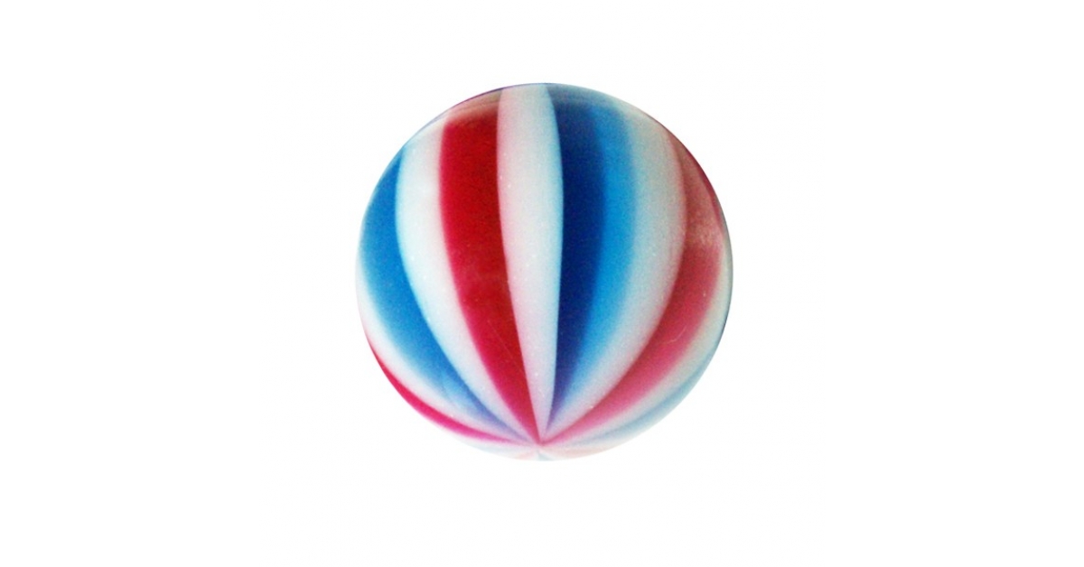 Acrylic Red/Blue Piercing Only Beach Ball on VotrePiercing