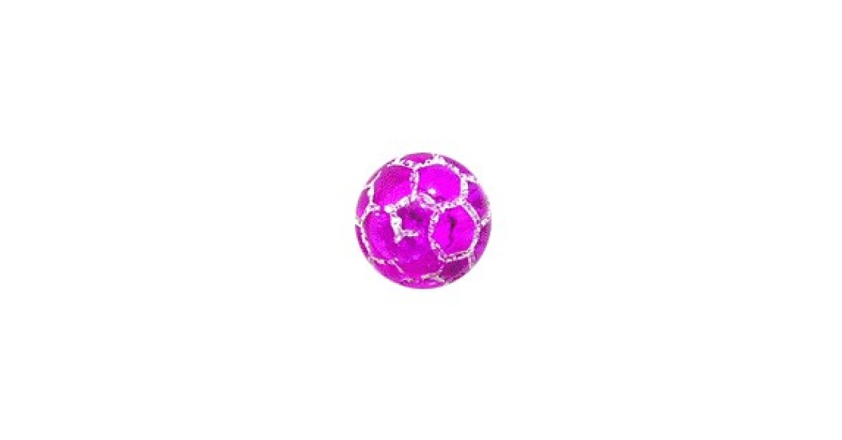 Transparent Purple Acrylic Cracked Orb Piercing Ball
