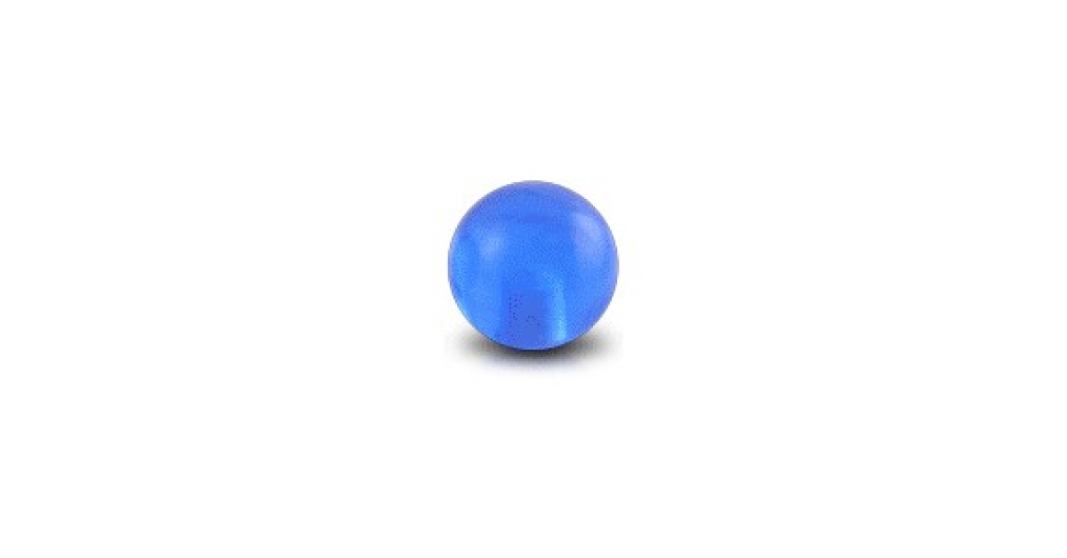 Transparent Acrylic UV Light Blue Barbell Only Ball