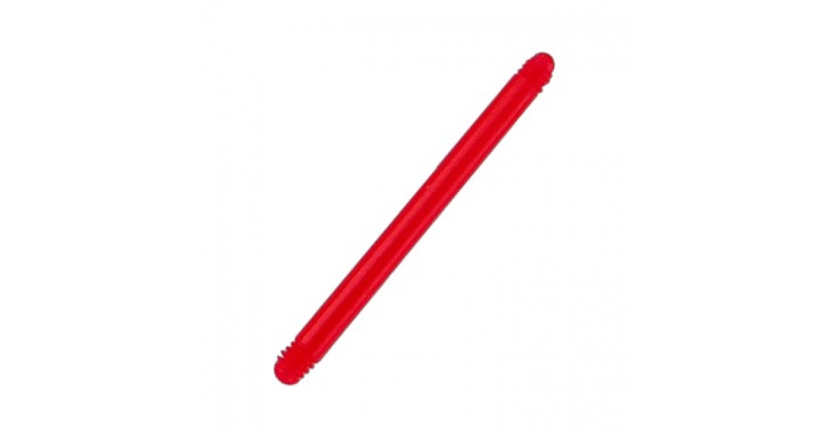Barre Piercing Barbell Bioflex / Bioplast Rouge